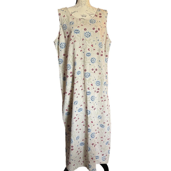Bobbie Brooks | Dresses | Cottage Bobbie Brooks Women Xl Linen Blend ...